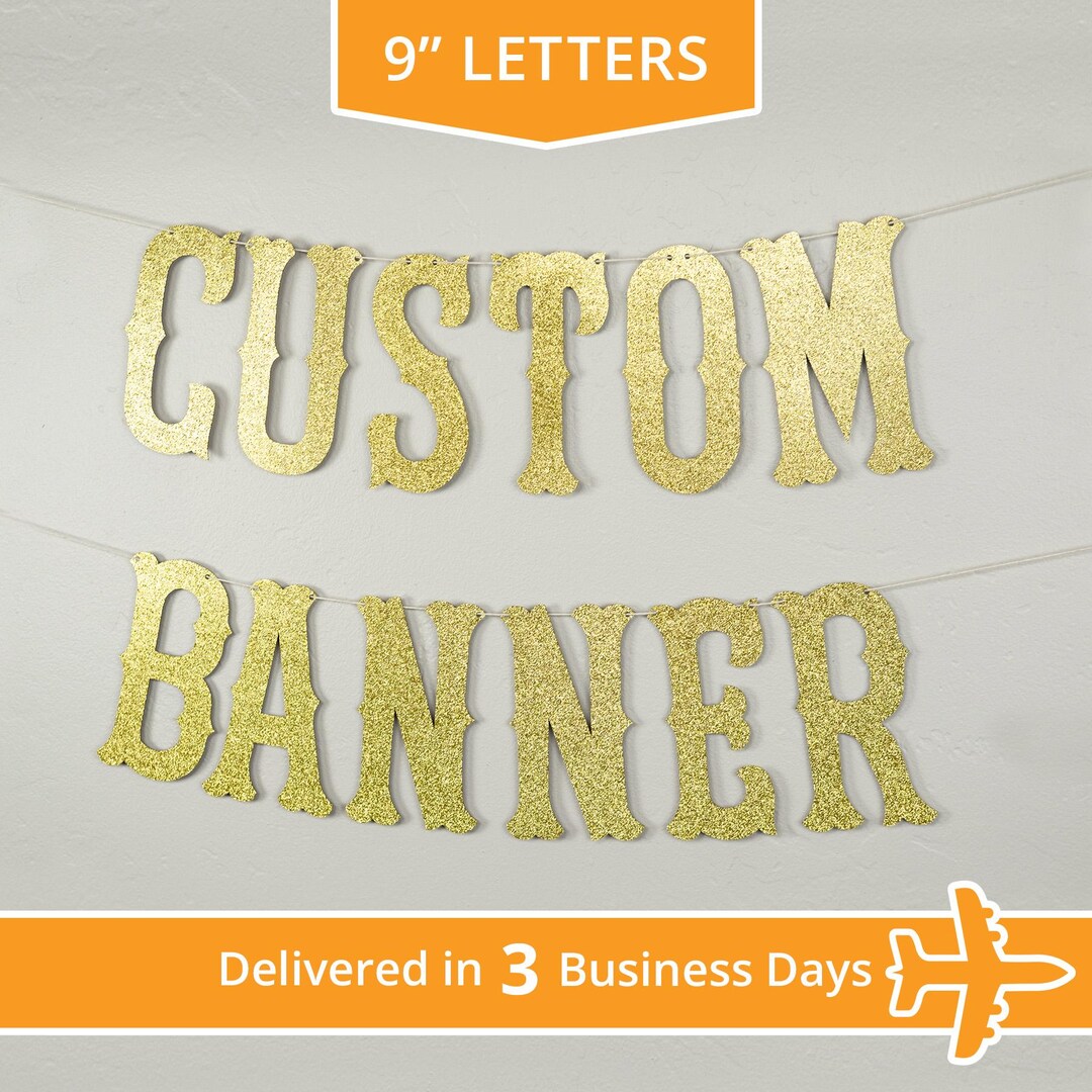 Custom Banner, Western Style, 9" - Delivered in 3 Days - Rodeo Party ...