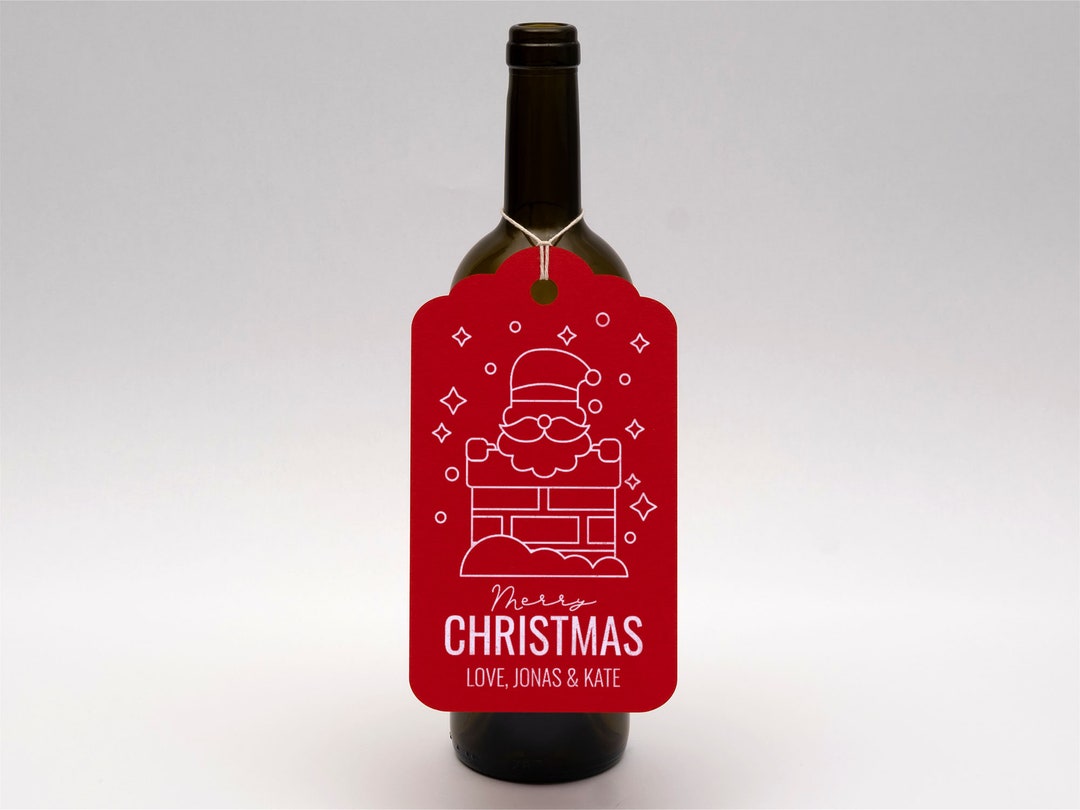 Holiday Gift Tag - Merry Christmas, Happy Holidays, Santa Claus ...