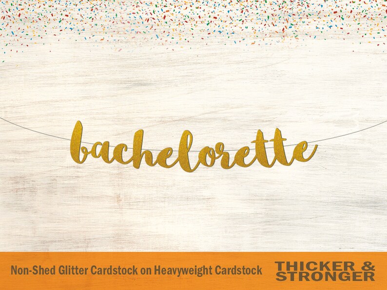Bachelorette Banner Script Font Bachelorette Party Bridal - Etsy