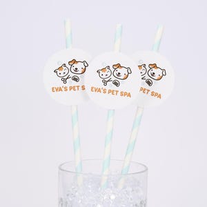 Custom Business Logo Straws - Corporate Event Swag - Company Launch ...