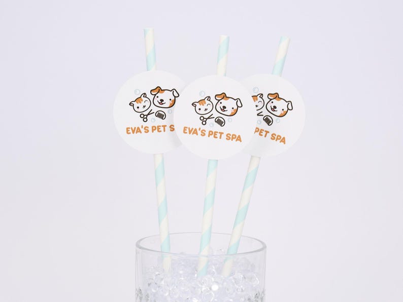 Custom Business Logo Straws - Corporate Event Swag - Company Launch ...