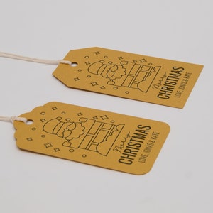 Holiday Gift Tag - Merry Christmas, Happy Holidays, Santa Claus ...