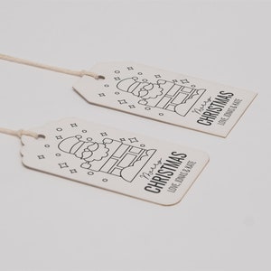 Holiday Gift Tag - Merry Christmas, Happy Holidays, Santa Claus ...