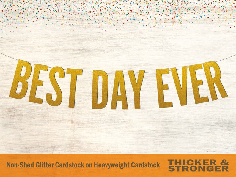 Best Day Ever Banner, Block Letters - Wedding Banner, Wedding Photo ...