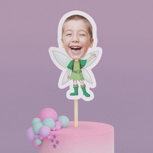 Cartoon Fairy Cake Toppers - Custom Birthday Party Cake Toppers, Party ...