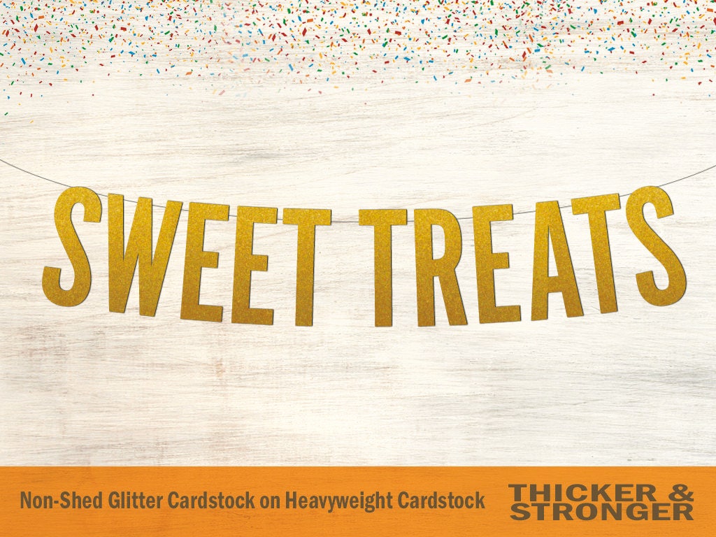 Sweet Treats Banner Block Letters Wedding Banner Table | Etsy