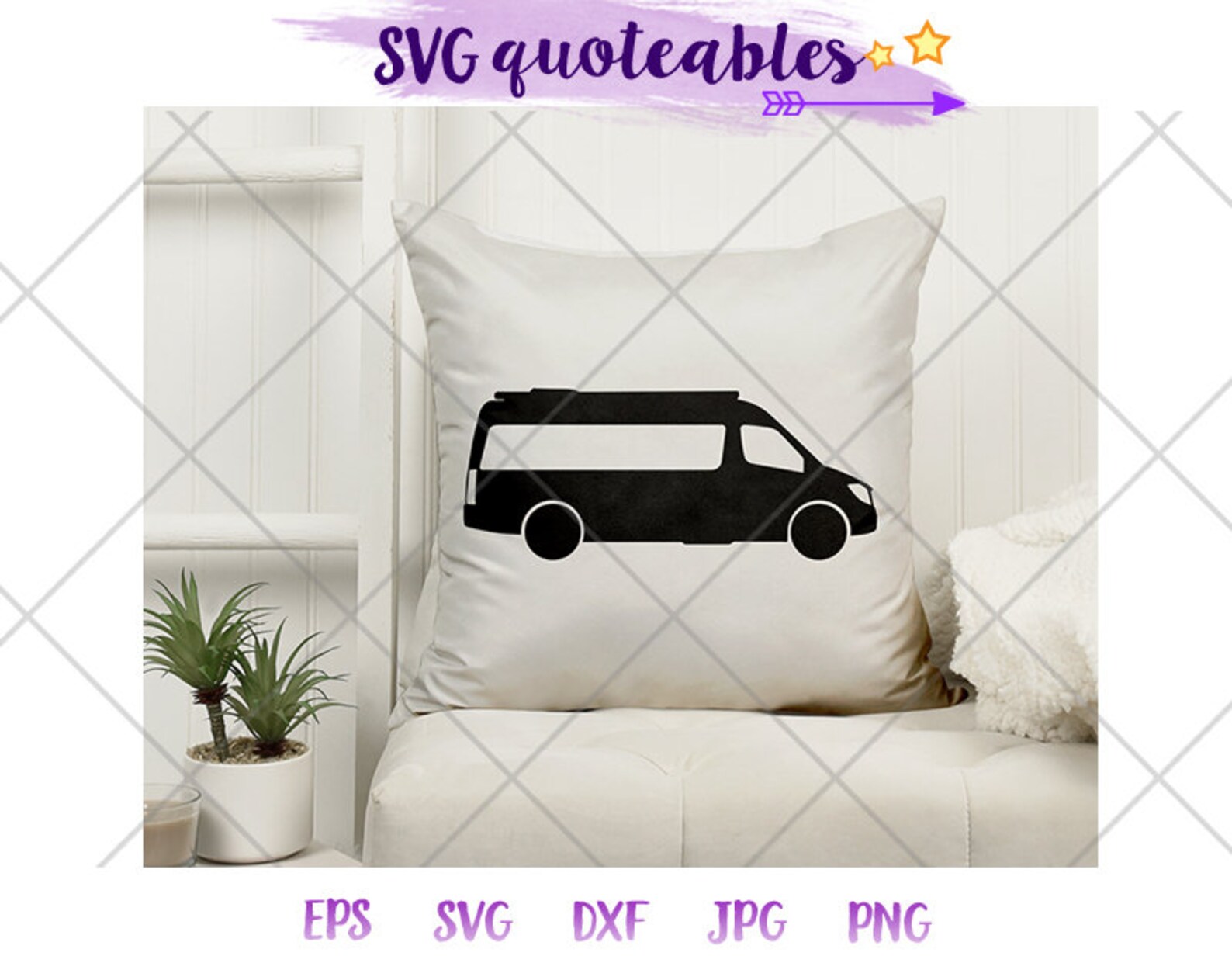 Mercedes Class B Sprinter Van Silhouette SVG Clipart Cut File, Outdoor ...
