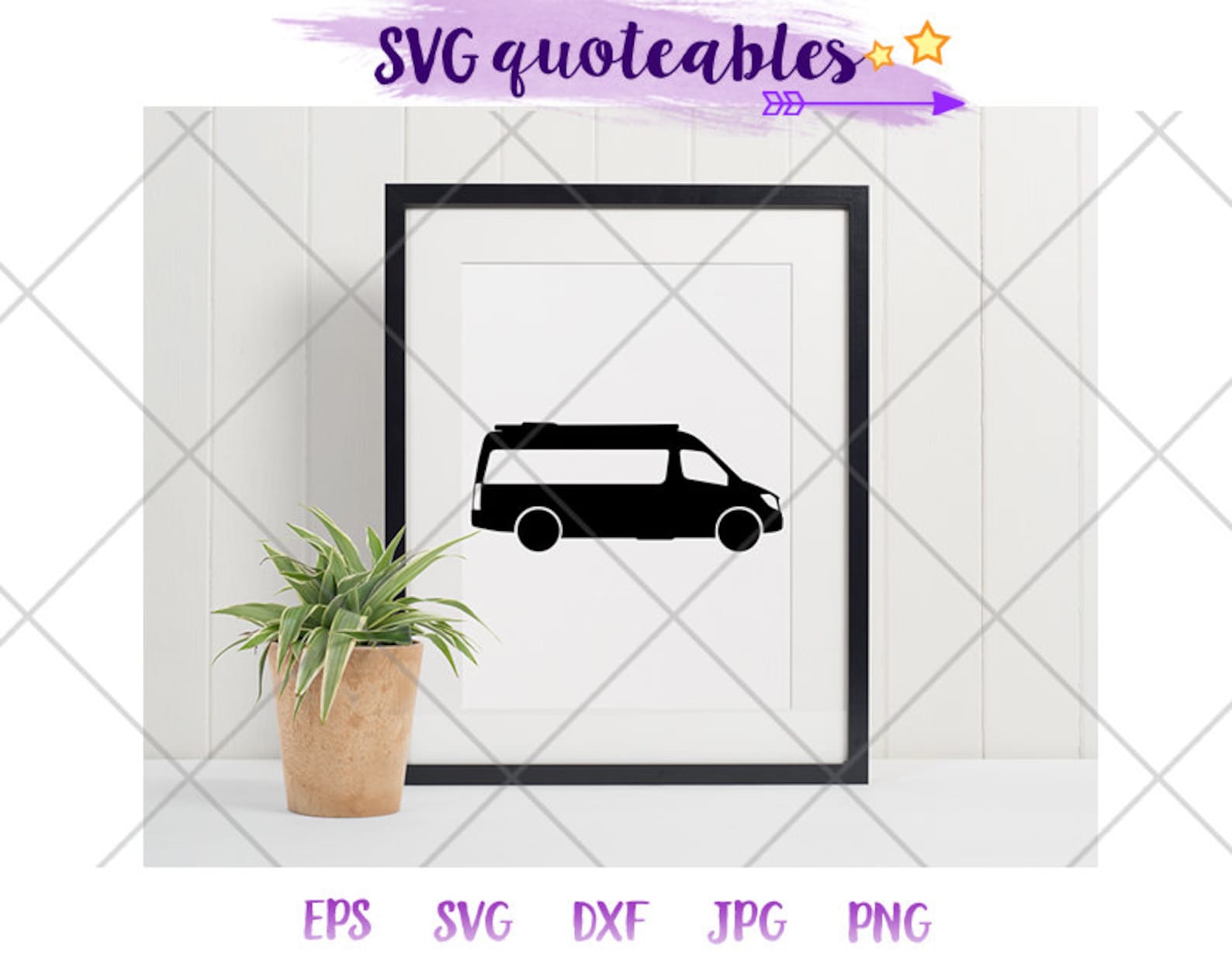 Mercedes Class B Sprinter Van Silhouette SVG Clipart Cut File, Outdoor ...