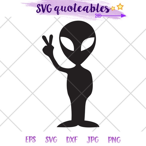 Alien Svg - Etsy