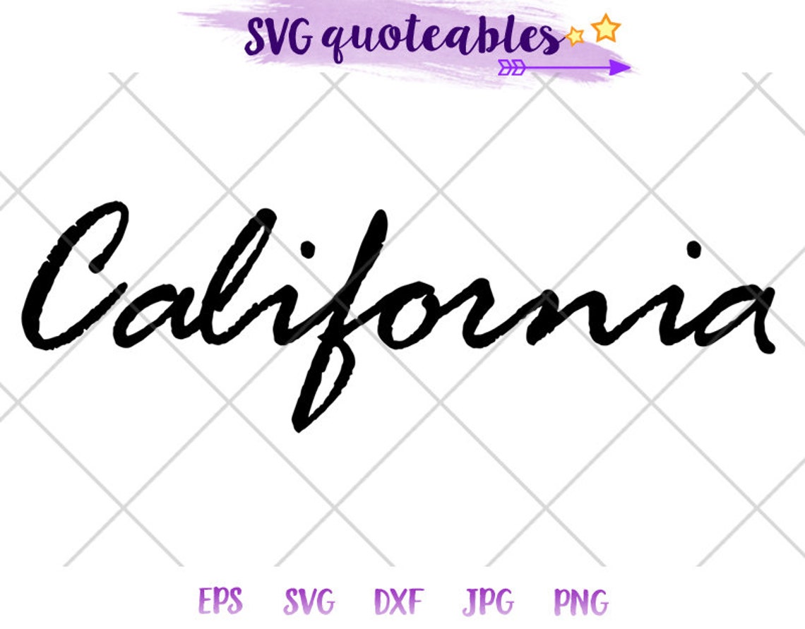 California License Plate Font SVG Clipart Cut File Vector - Etsy