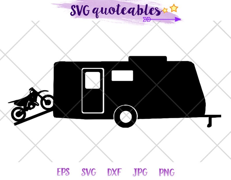 Toy Hauler Silhouette SVG Clipart Cut File Aventura en - Etsy España