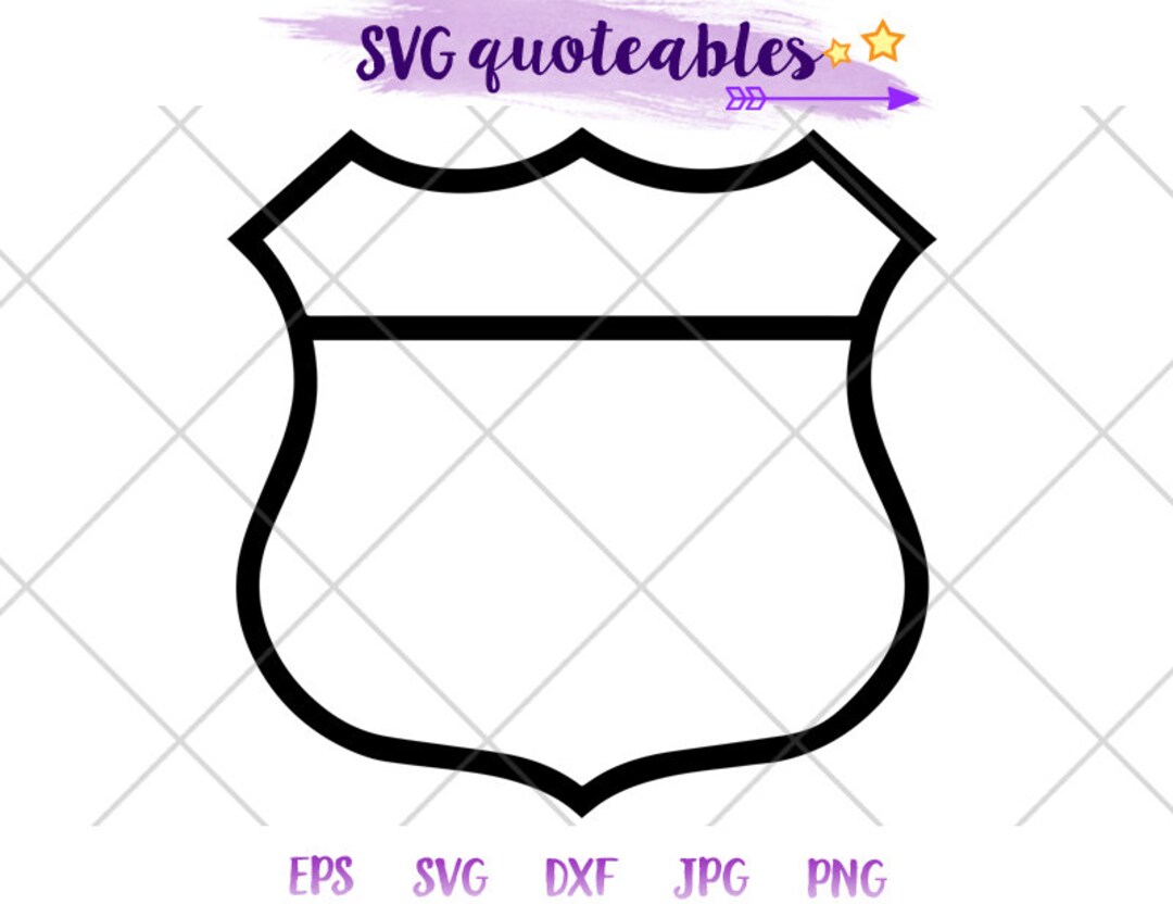 Interstate Freeway Shield Silhouette SVG Clipart Cut File, Roadtrip ...