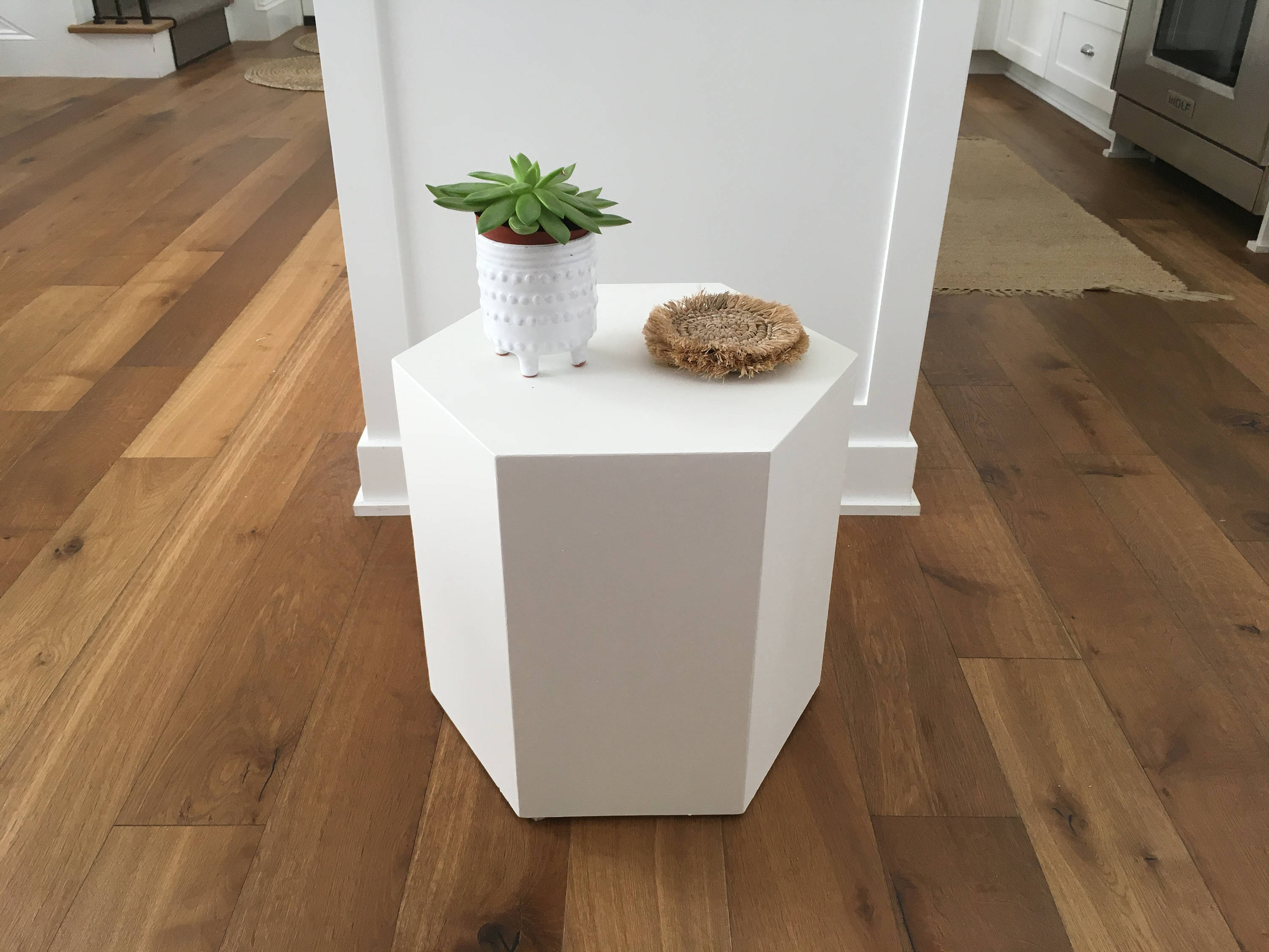 THE FRED Hexagonal White Side Table 16 - Etsy