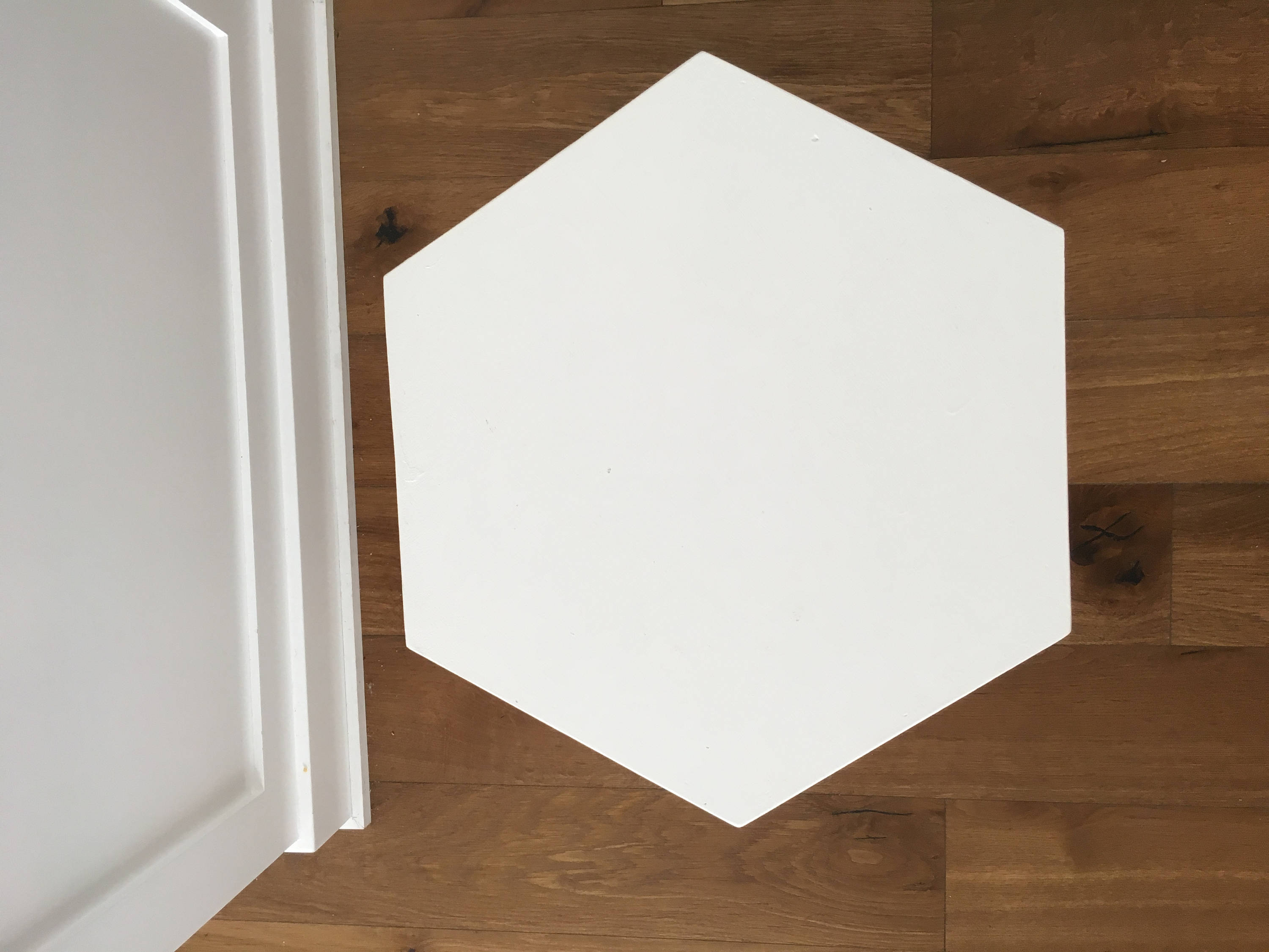 THE FRED Hexagonal White Side Table 16 - Etsy