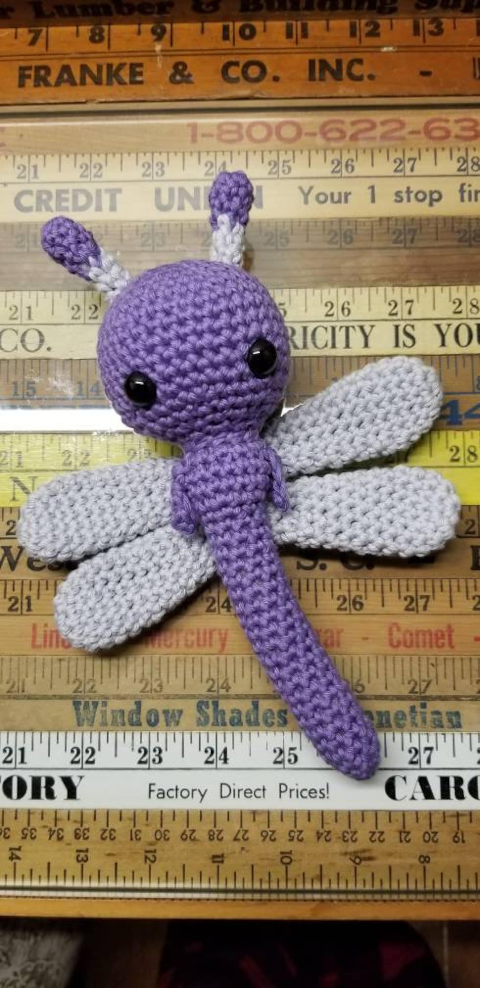 Dragonfly Crochet Animal Dragonfly Stuffed Animal - Etsy