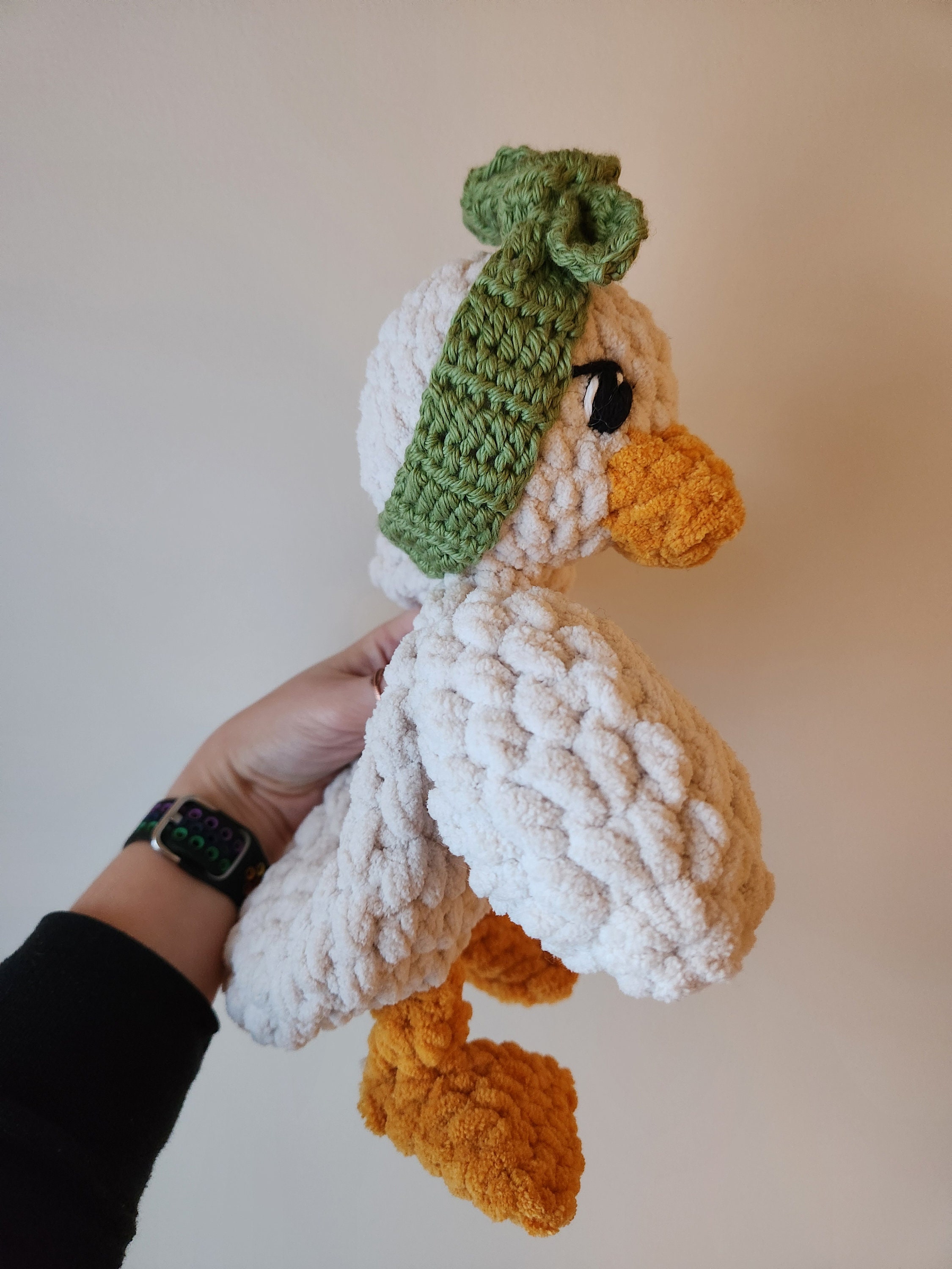 Duck Crochet Snuggler Duck Lovey Duck Toy for Kids Della the Duck - Etsy