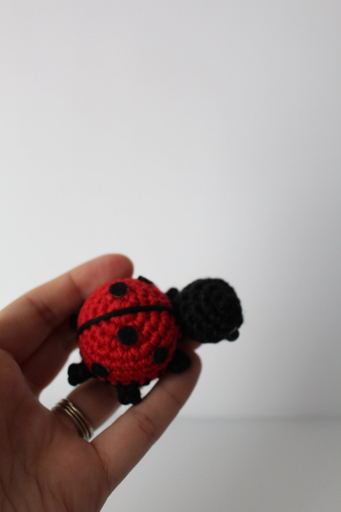 Ladybug Keychain Crochet Ladybug Made to Order Ladybug - Etsy