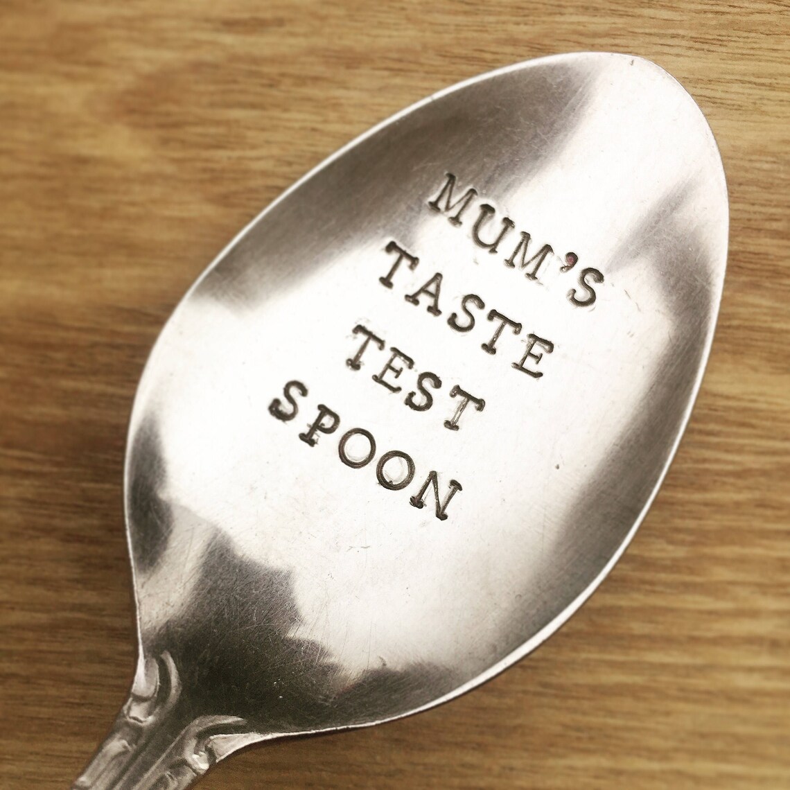 Mum's Taste Test Spoon Personalised Custom Hand Stamped - Etsy