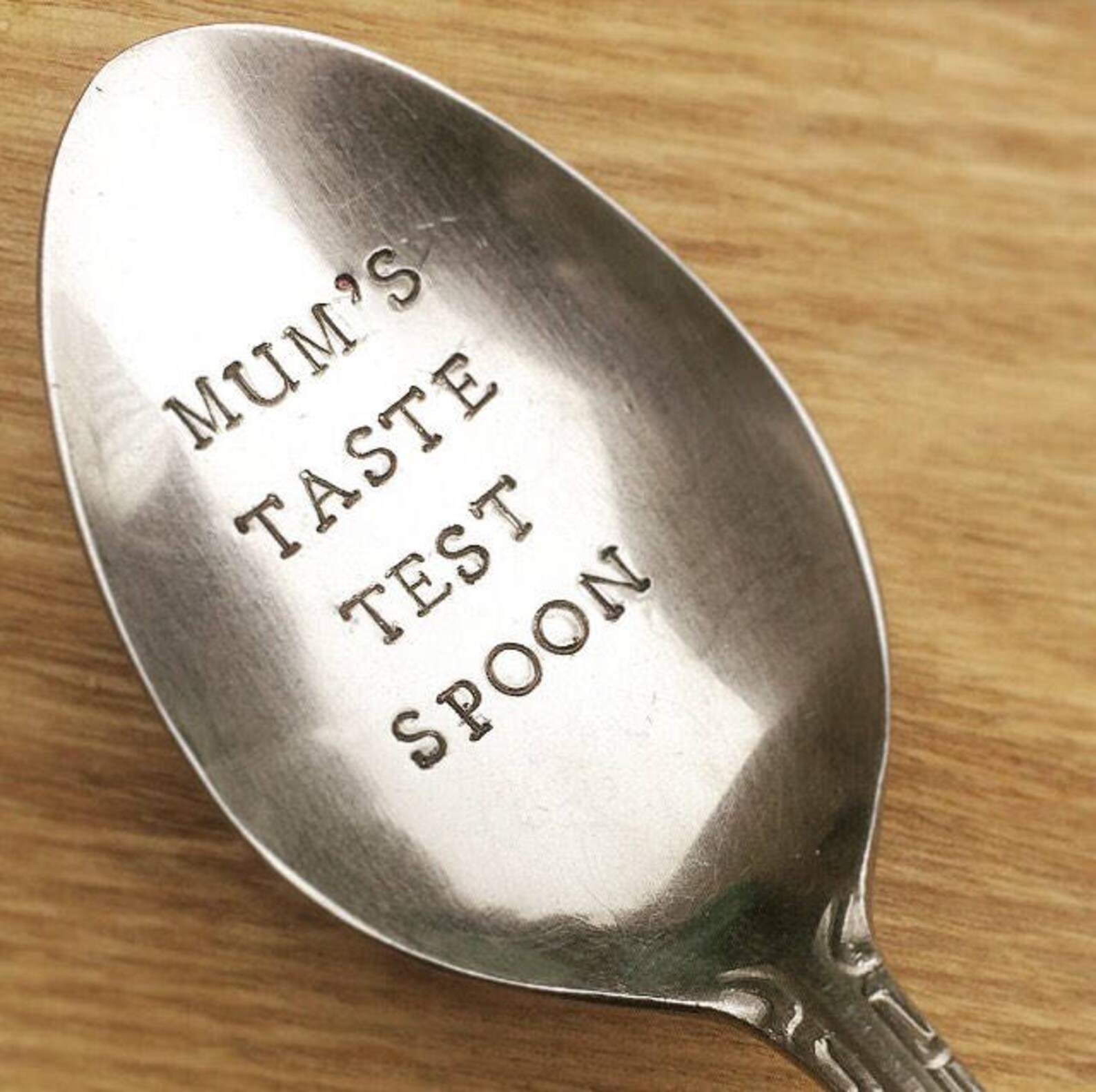 Mum's Taste Test Spoon Personalised Custom Hand Stamped - Etsy