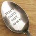 Mum's Taste Test Spoon Personalised Custom Hand Stamped Spoon Funny ...