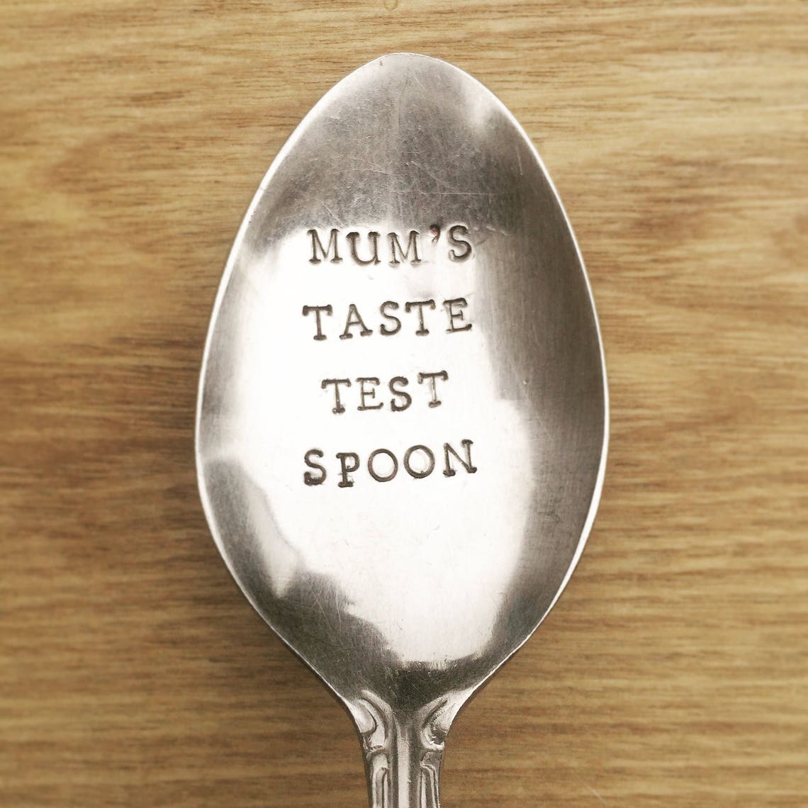 Mum's Taste Test Spoon Personalised Custom Hand Stamped - Etsy