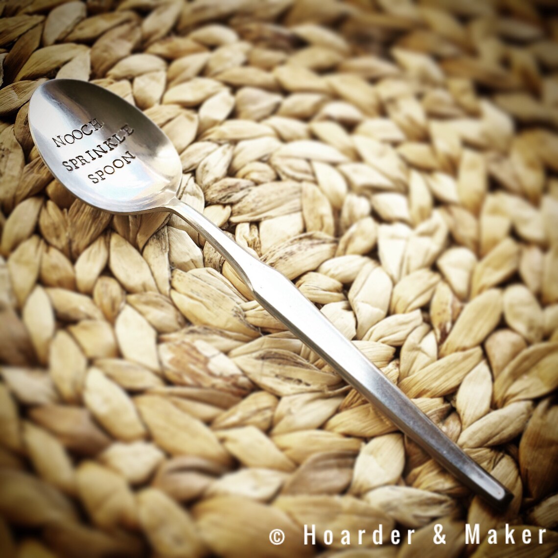 NOOCH SPRINKLE SPOON Custom Hand Stamped Spoon Funny - Etsy