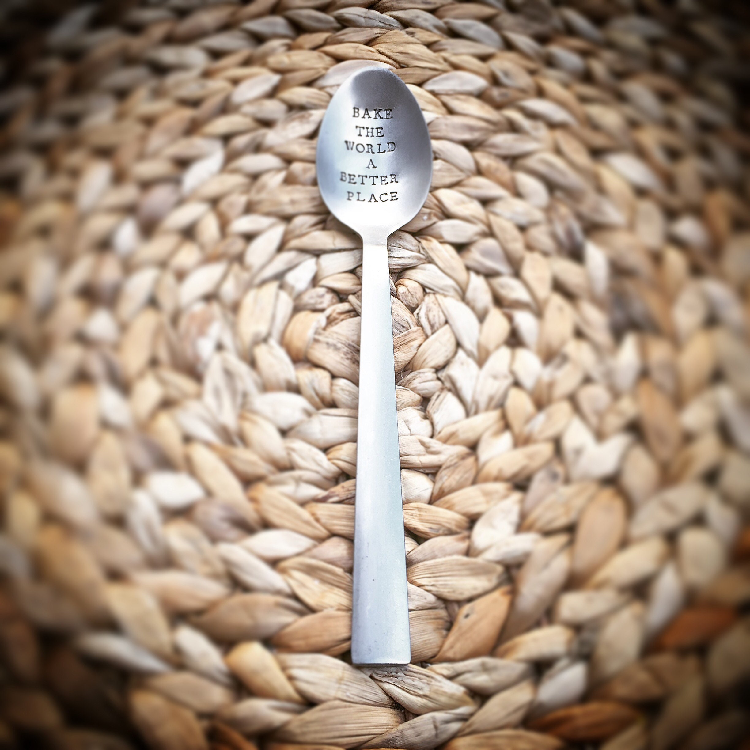 Hand Stamped Engraved Spoon engraving Unique Baker's | Etsy