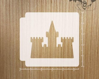 Castle stencil | Etsy