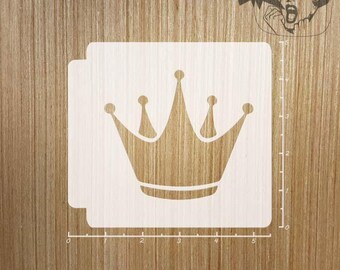 Crown stencil | Etsy