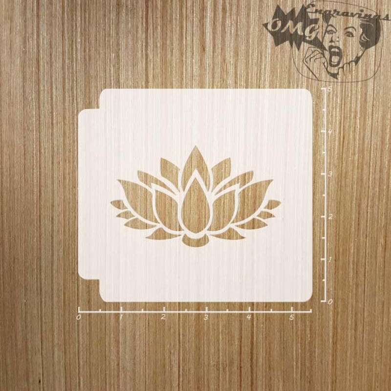 Lotus Stencil - Etsy Australia