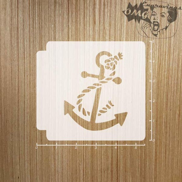 Anchor Stencil - Etsy