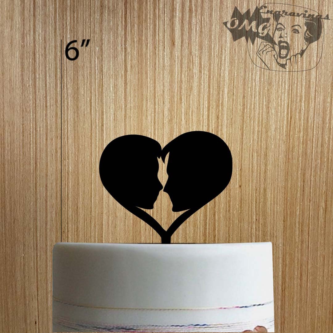 Love Man and Woman 225-007 Cake Topper - Etsy