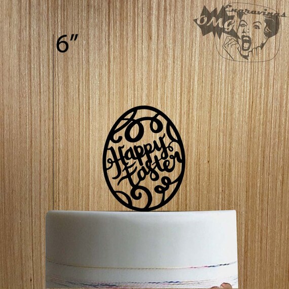 Happy Easter 225-216 Cake Topper - Etsy