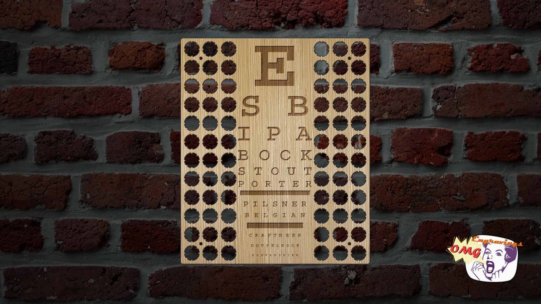 Beer Eye Chart 224-265 Beer Cap Holder - Etsy