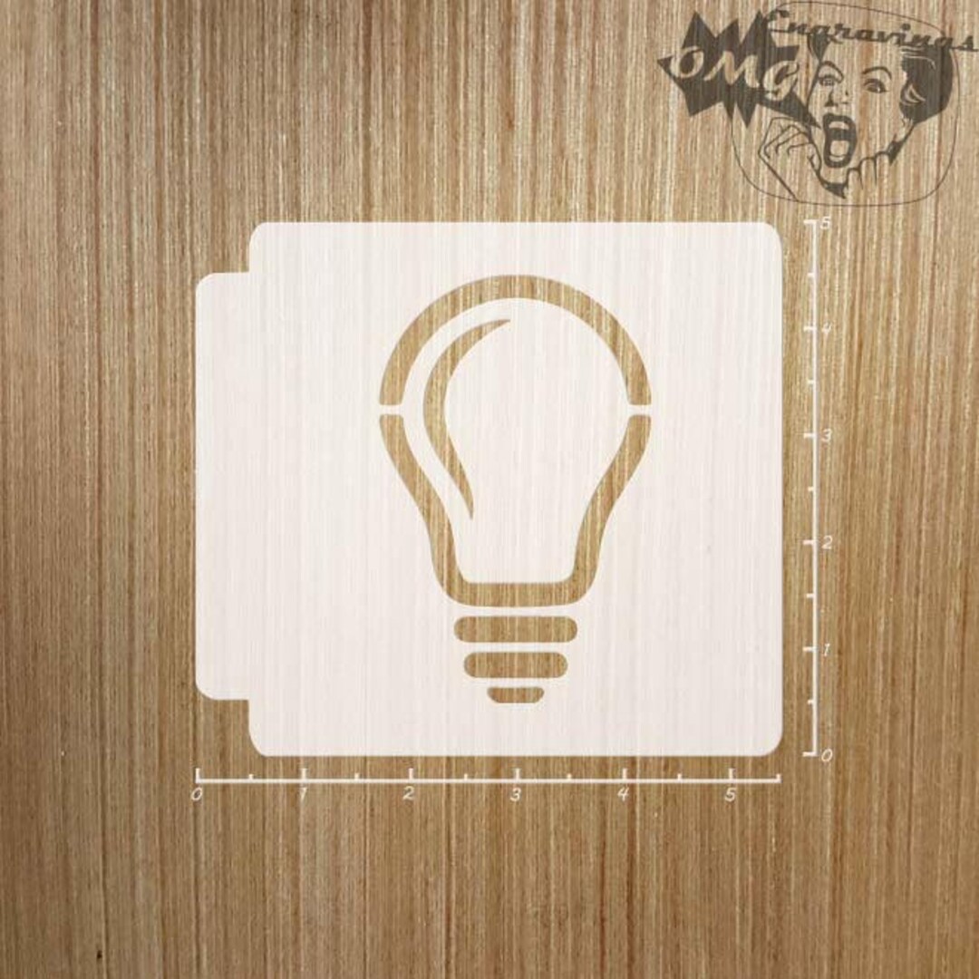 Lightbulb 783-518 Stencil - Etsy