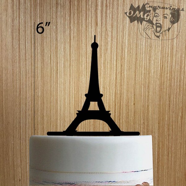 Eiffel Tower Cake Topper - Etsy