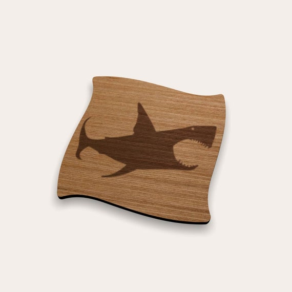 Shark 262-534 Coaster Set of 4 | Etsy