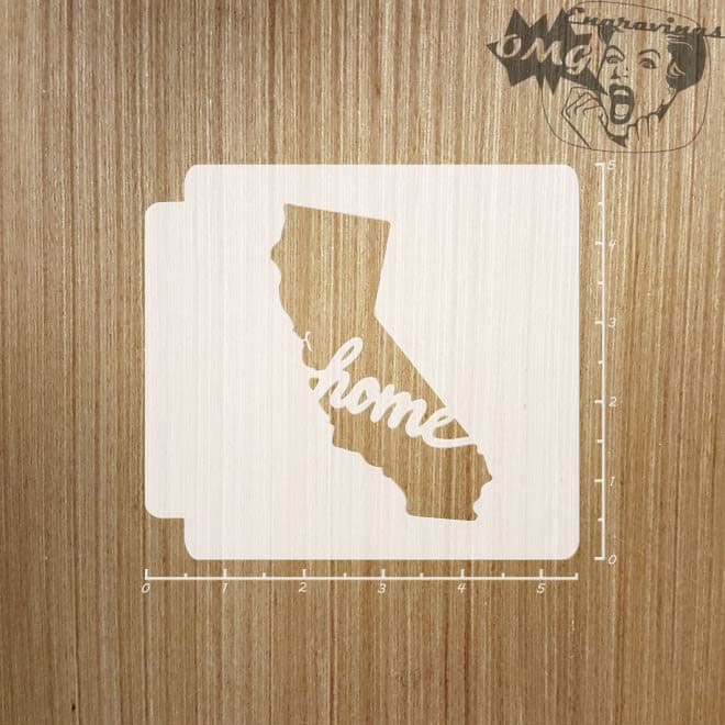 California Home State 783-A387 Stencil - Etsy
