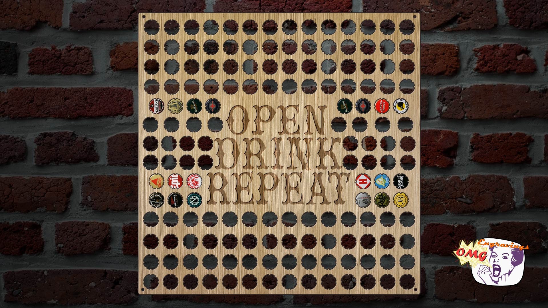 Open Drink Repeat 224-113 Beer Cap Holder - Etsy