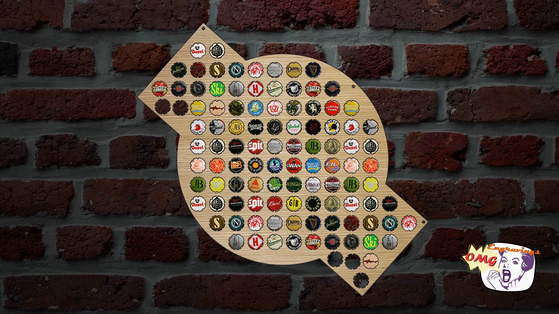 Beer Sign 224-004 Beer Cap Holder | Etsy