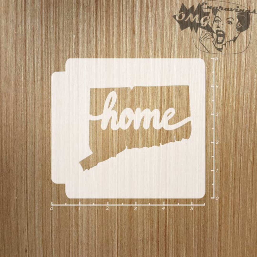 Connecticut Home State 783-A389 Stencil - Etsy
