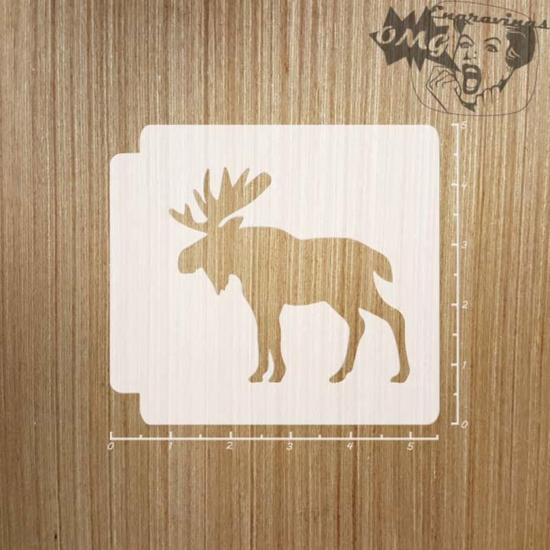 Elch kopf schablone - Etsy.de
