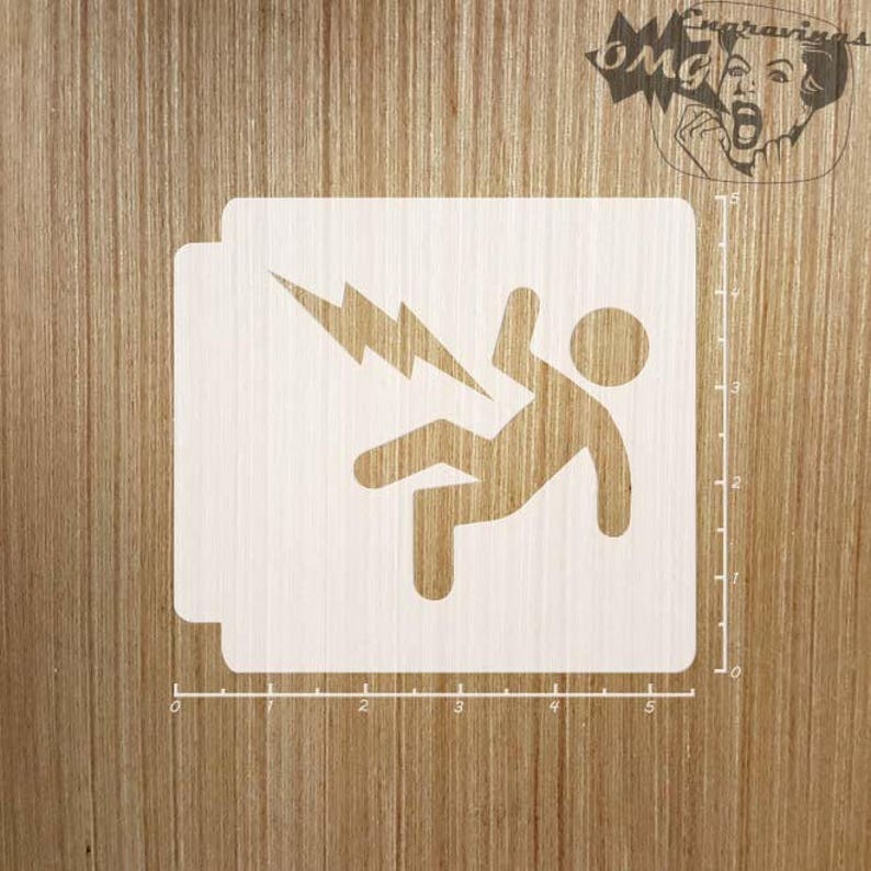 Shock Danger 783-493 Stencil - Etsy