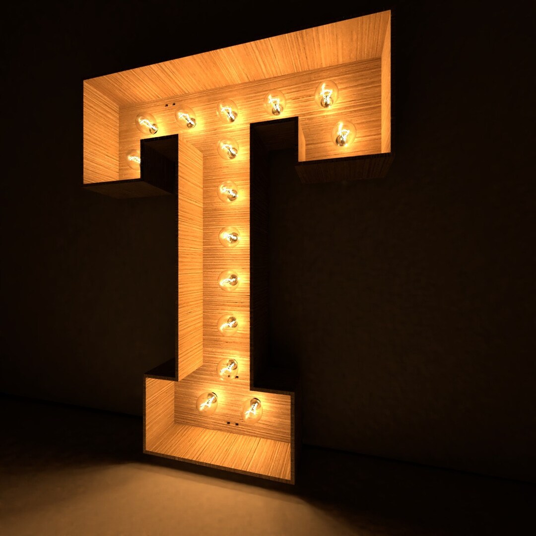 College Letter T 525-020 Marquee Sign - Etsy