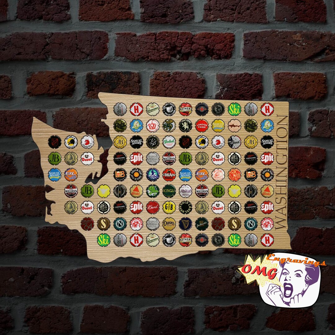 Washington State 224-005 Beer Cap Holder - Etsy