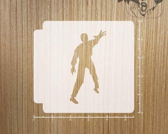 Zombie Stencil, Reusable Zombie Stencil, DIY Craft Stencil, Large ...