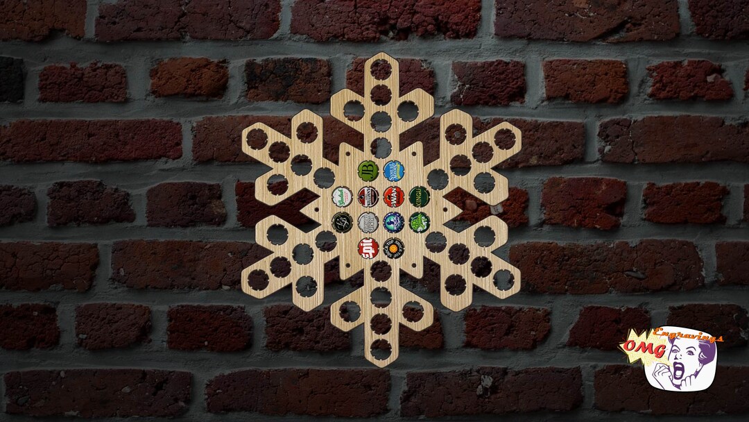 Snowflake 224-260 Beer Cap Holder - Etsy