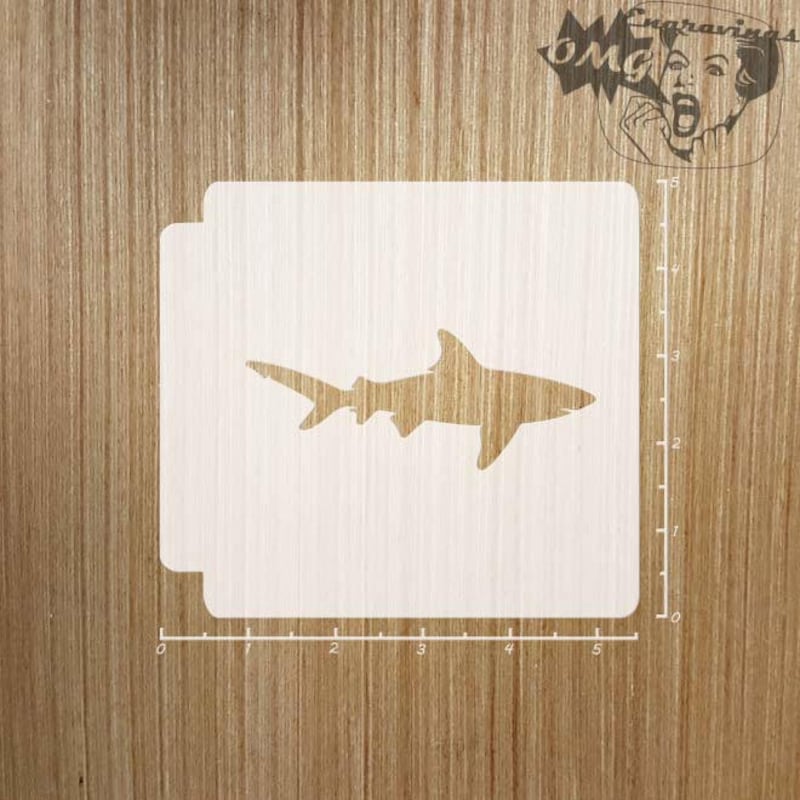 Large Fish Stencil - Etsy