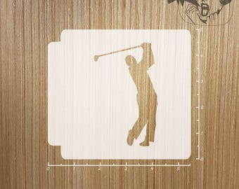Golf stencil | Etsy