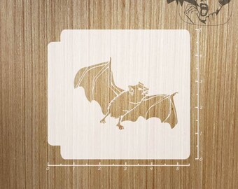 Bat Stencils, Stencils for Walls Painting, Scrapbooking Stamping, Bat ...